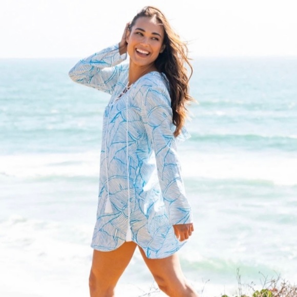 Charlie Holiday | Swim | New Swim Coverup Coco Palms Hooded Xxl Beach ...